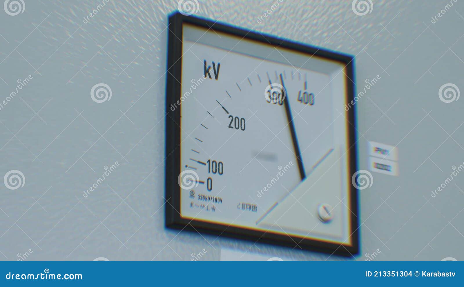 Electrical Device for Measuring Voltage in Kilovolts. Stock Footage ...
