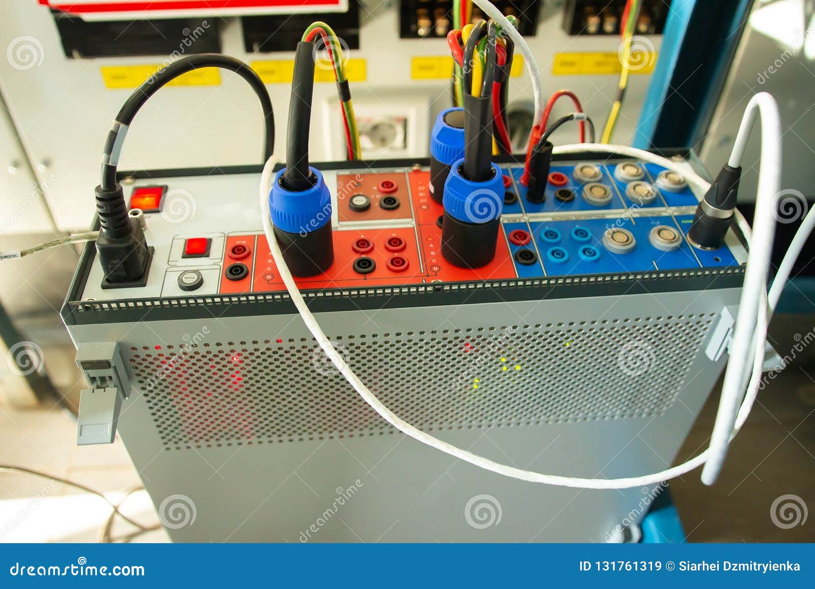 Electrical Device for Testing Relay Stock Image - Image of engineer ...