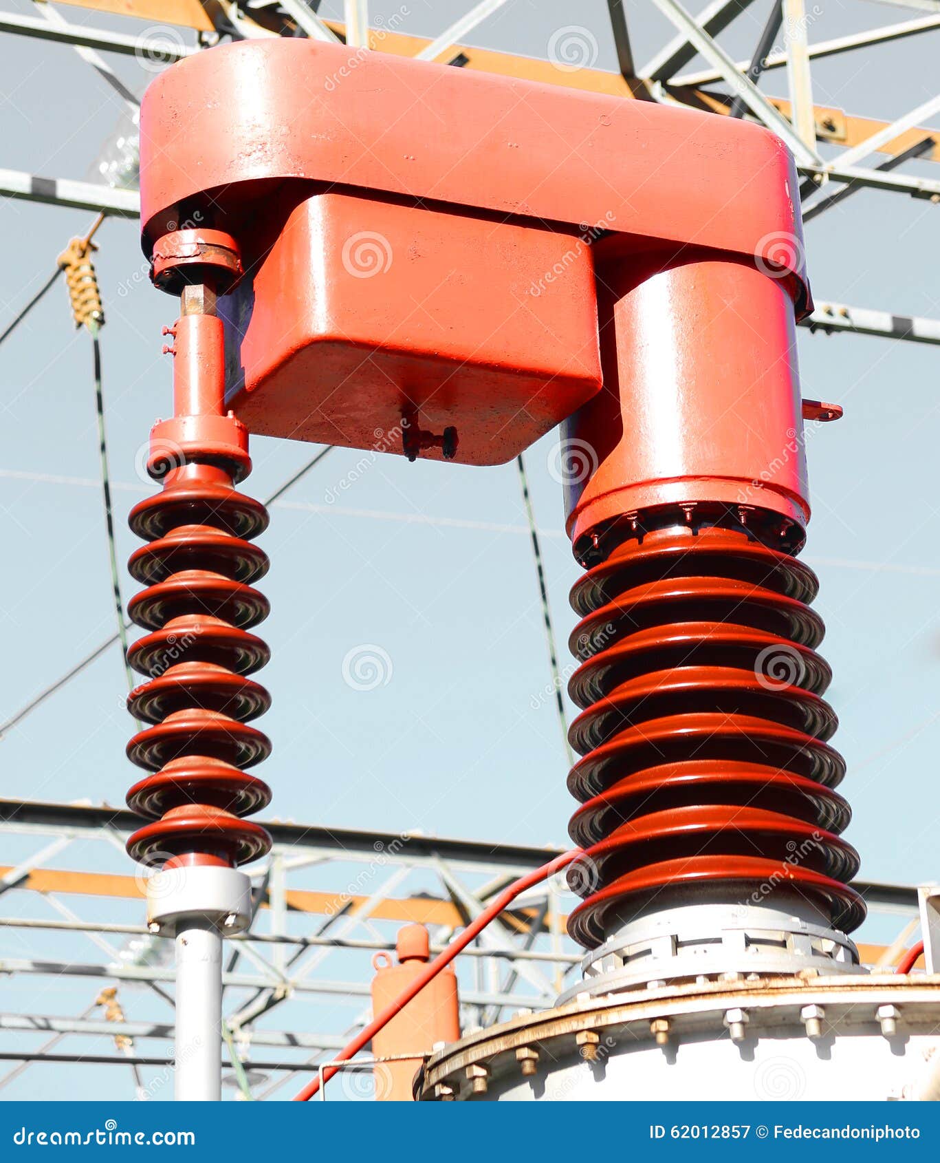 Electrical Devices in a Power Station Stock Image - Image of ...
