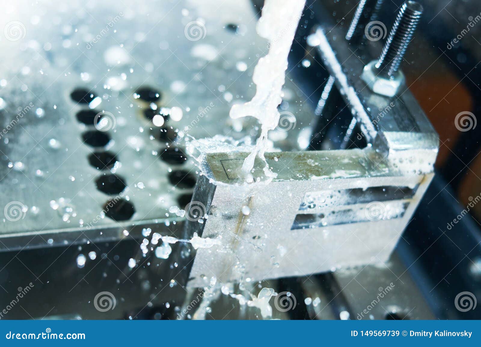 Electrical Discharge Machine. Precision Metal Processing by Spark Wire ...