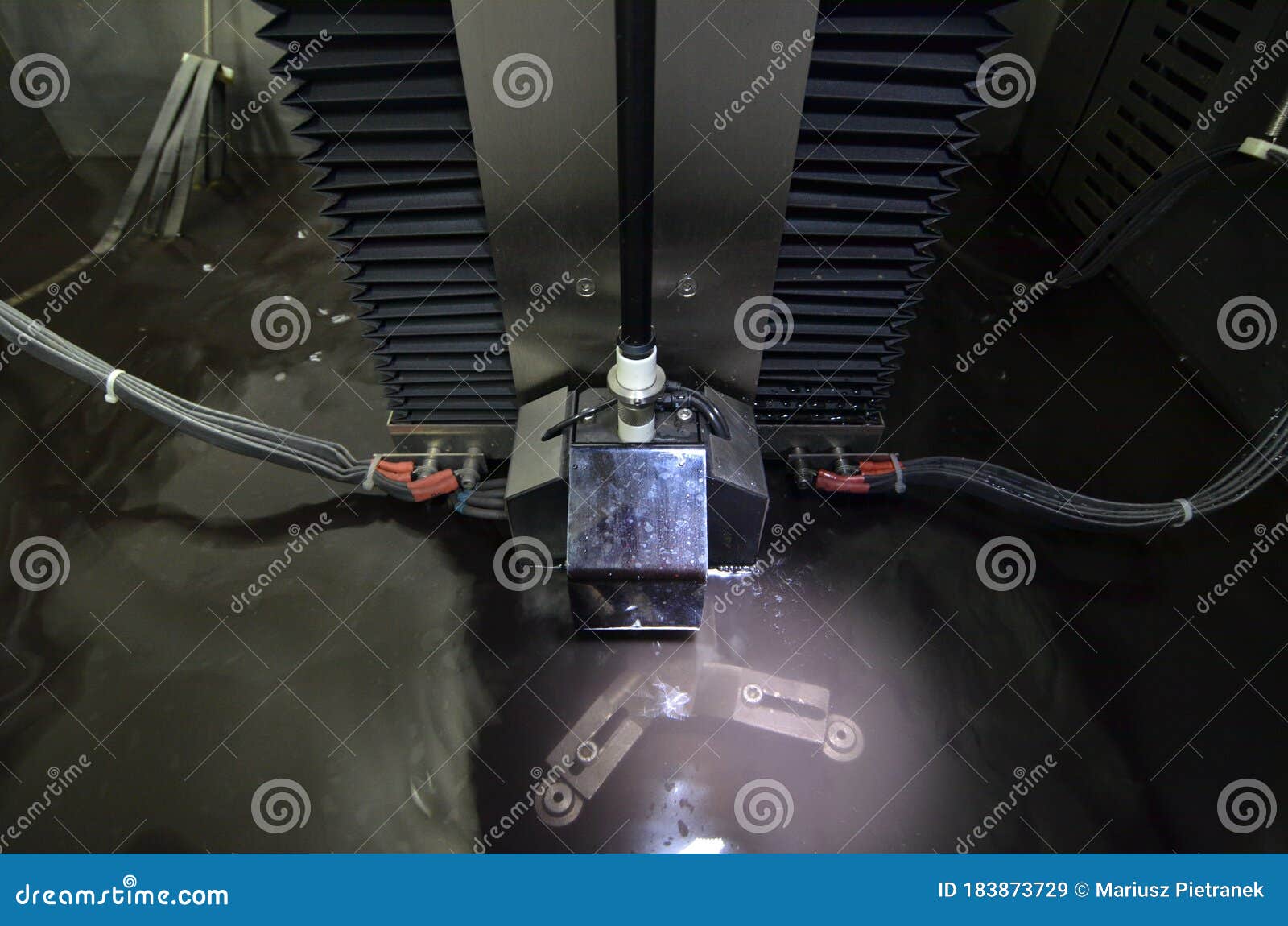 Electrical Discharge Machining in Work Stock Image - Image of discharge ...