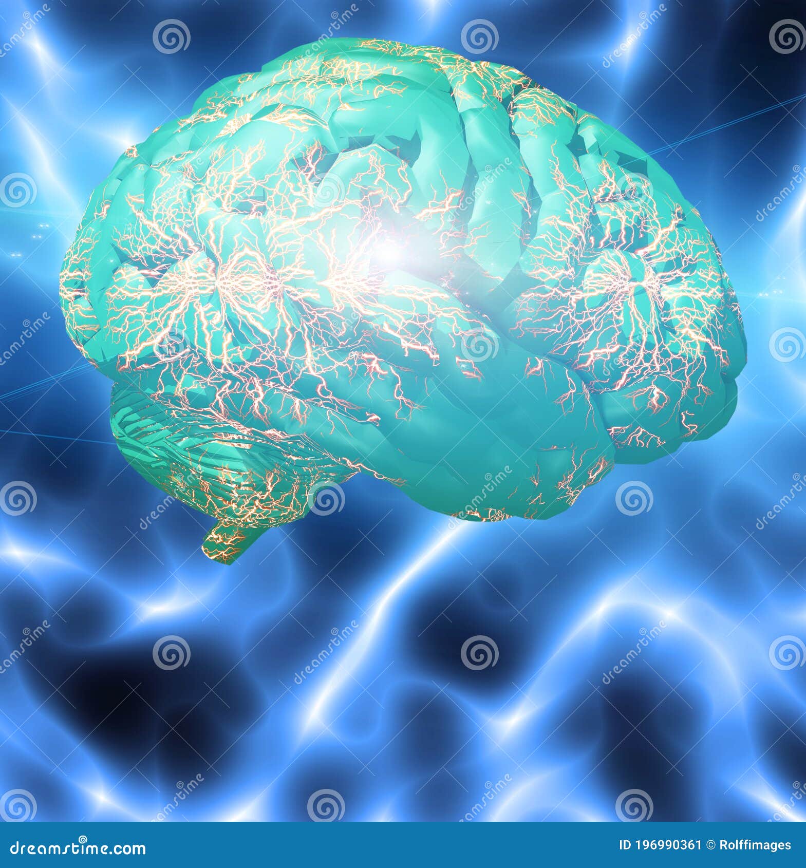 Electrical Brain Activity Stock Photo | CartoonDealer.com #107288436