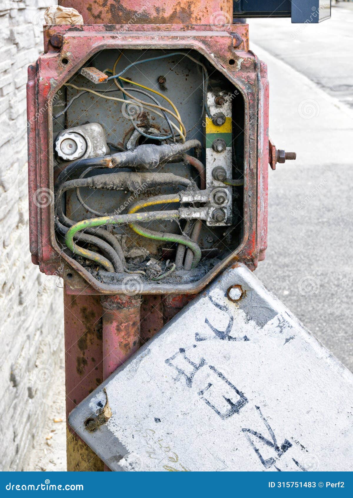Electrical Distribution Box Stock Image - Image of fuses, street: 315751483