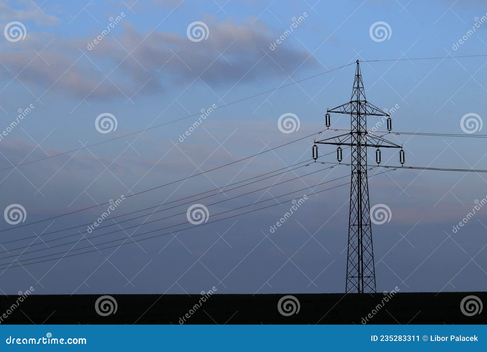 Electrical Distribution Network. High Voltage Pole. High Voltage Pylons ...