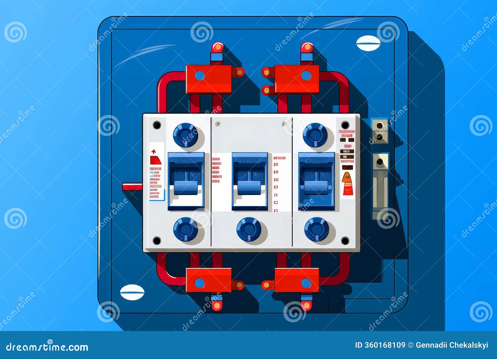 Electrical Distribution Schematic with Main, Transformer, Switchboard ...