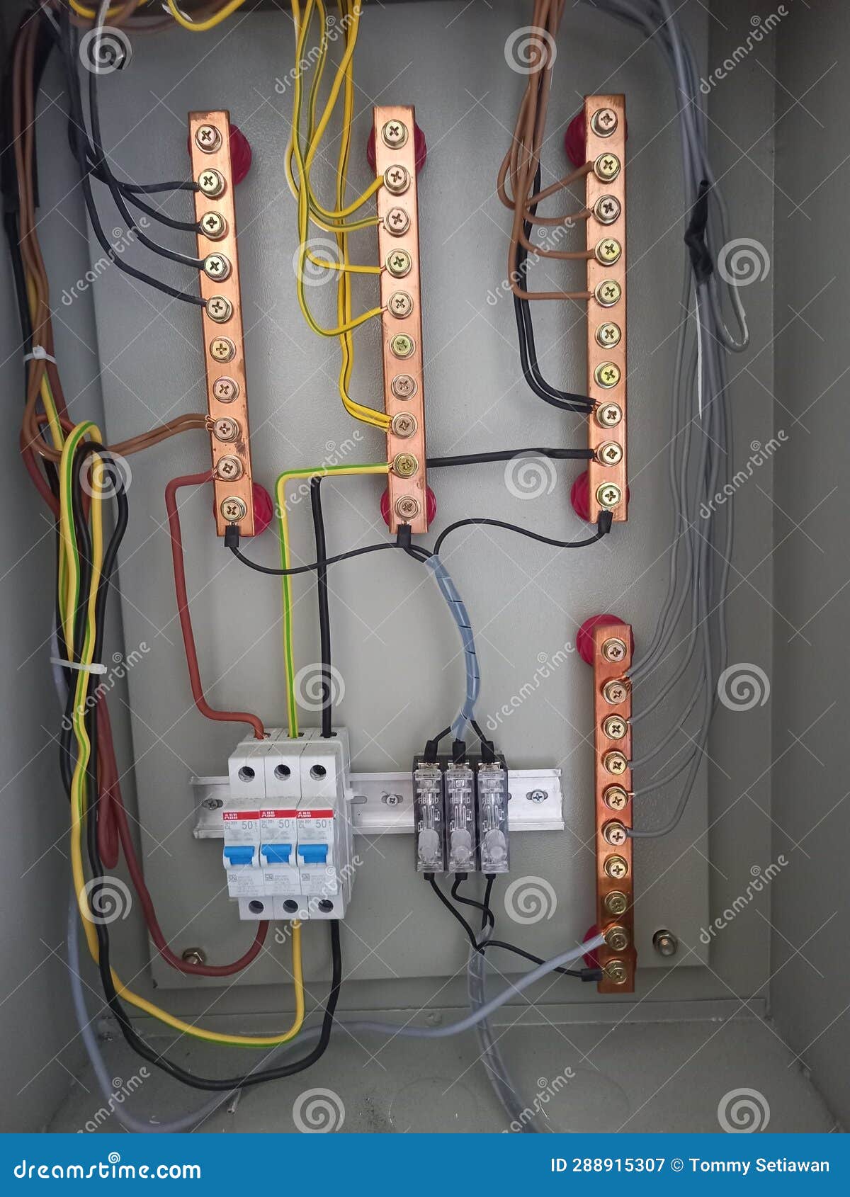 Electrical Dividing Panels in a Building Stock Image - Image of firearm ...