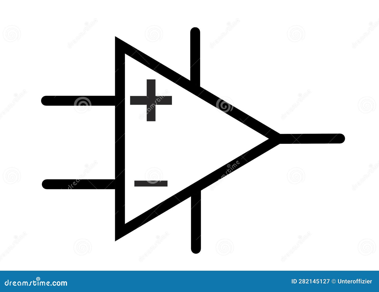 An Electrical Electronic Symbol Of An Operational Amplifier Component ... An Electrical Electronic Symbol Of An Operational Amplifier Component ...