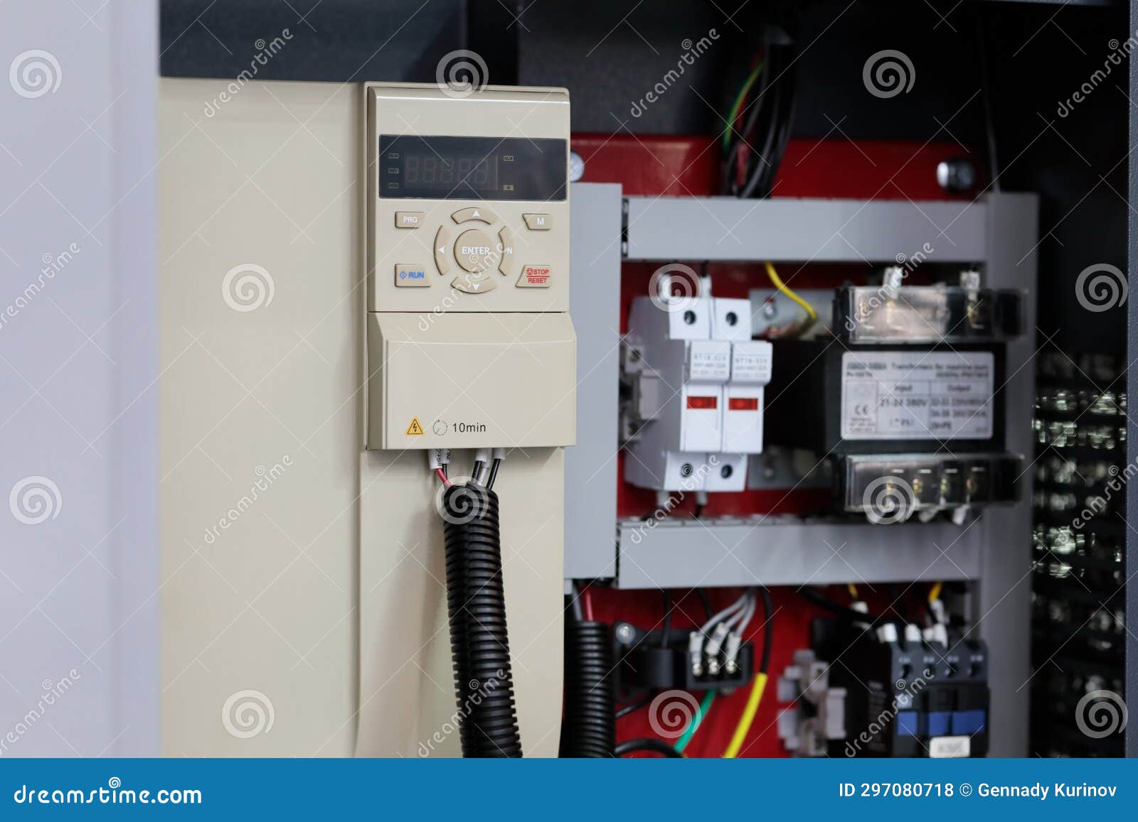 Electrical Enclosure for Modern Industrial Machine Stock Photo - Image ...