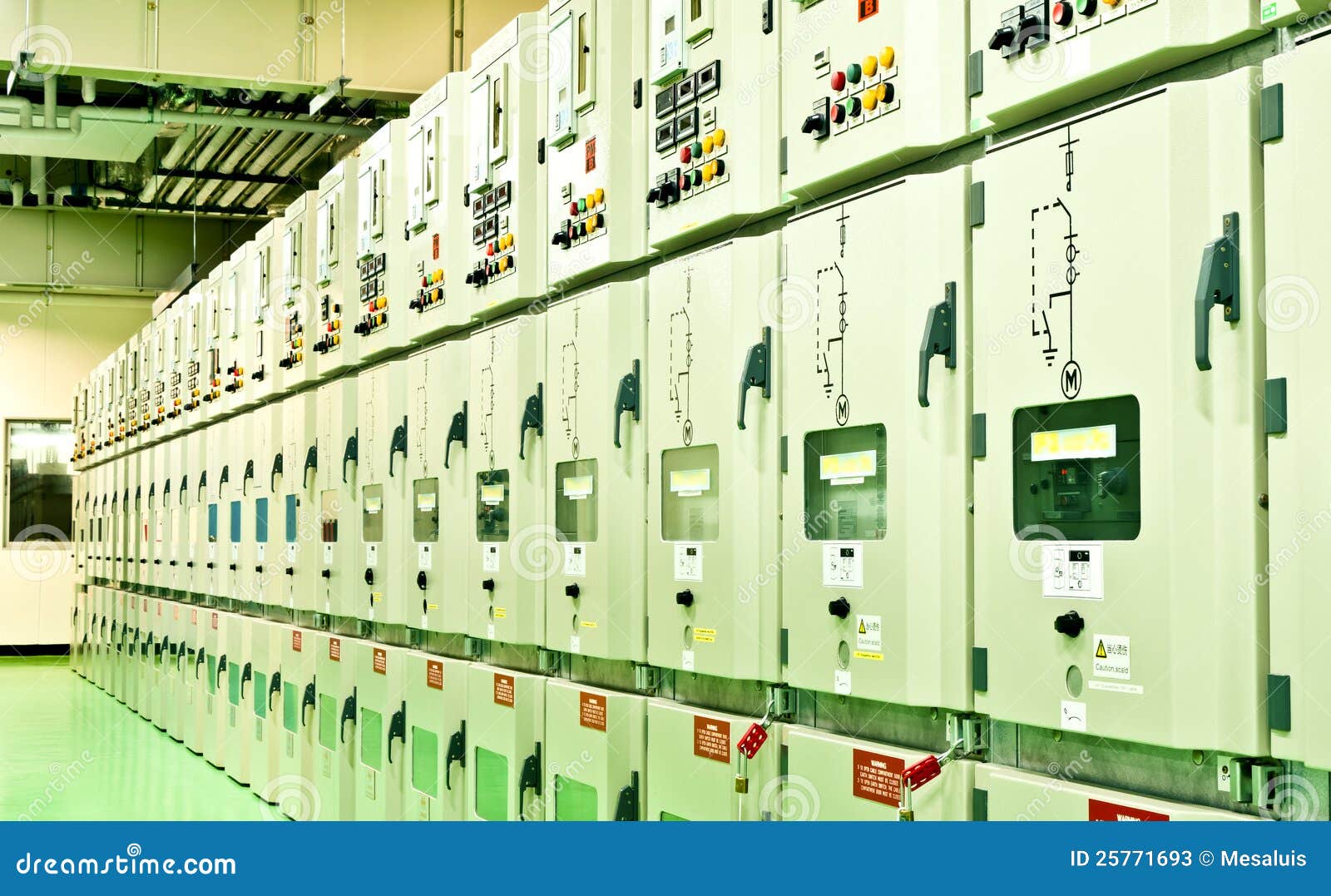 Electrical Energy Substation Stock Image - Image of alternating ...