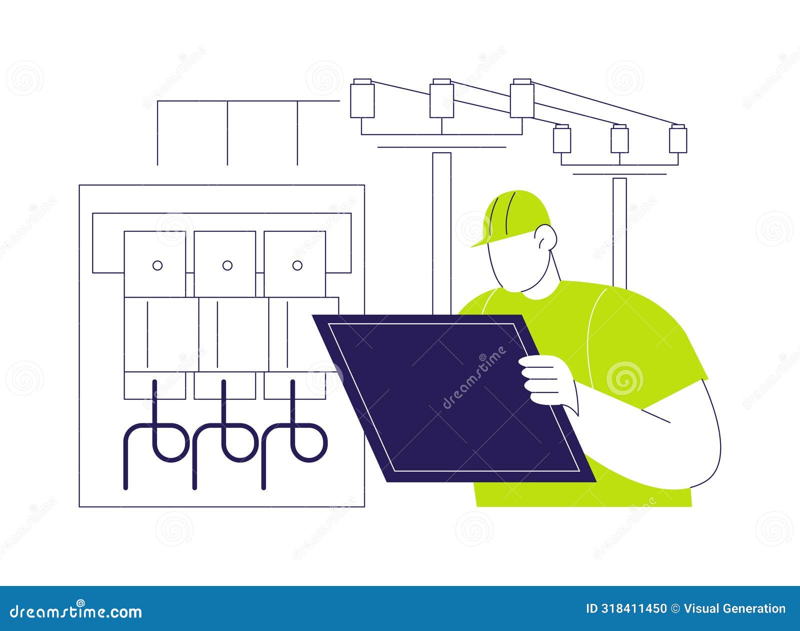 Electrical Engineer Abstract Concept Vector Illustration. Stock Vector ...