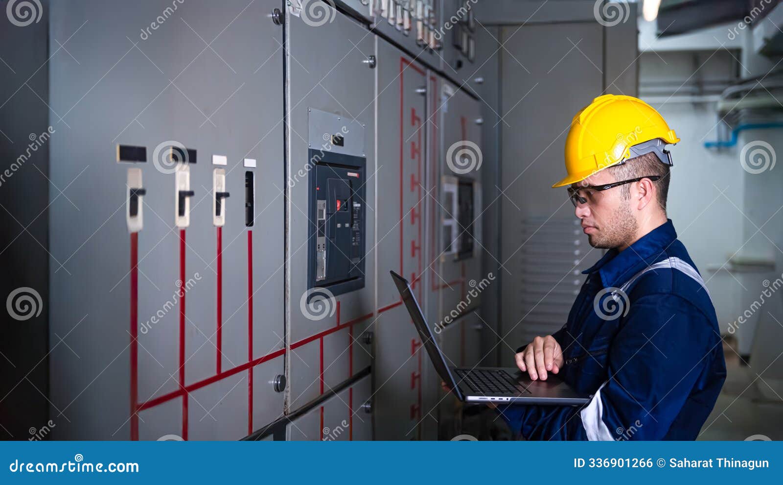 Electrical Engineer Check the Operation of the Main Electrical Control ...