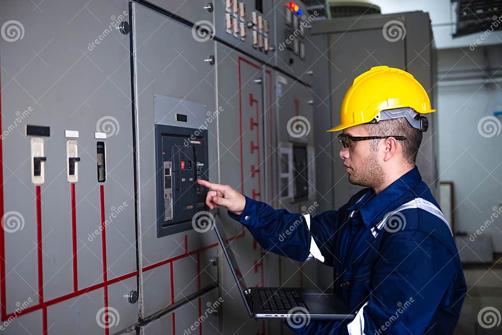 Electrical Engineer Check the Operation of the Main Electrical Control ...