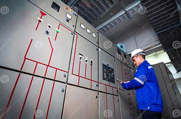 Electrical Engineer Check the Operation of the Main Electrical Control ...