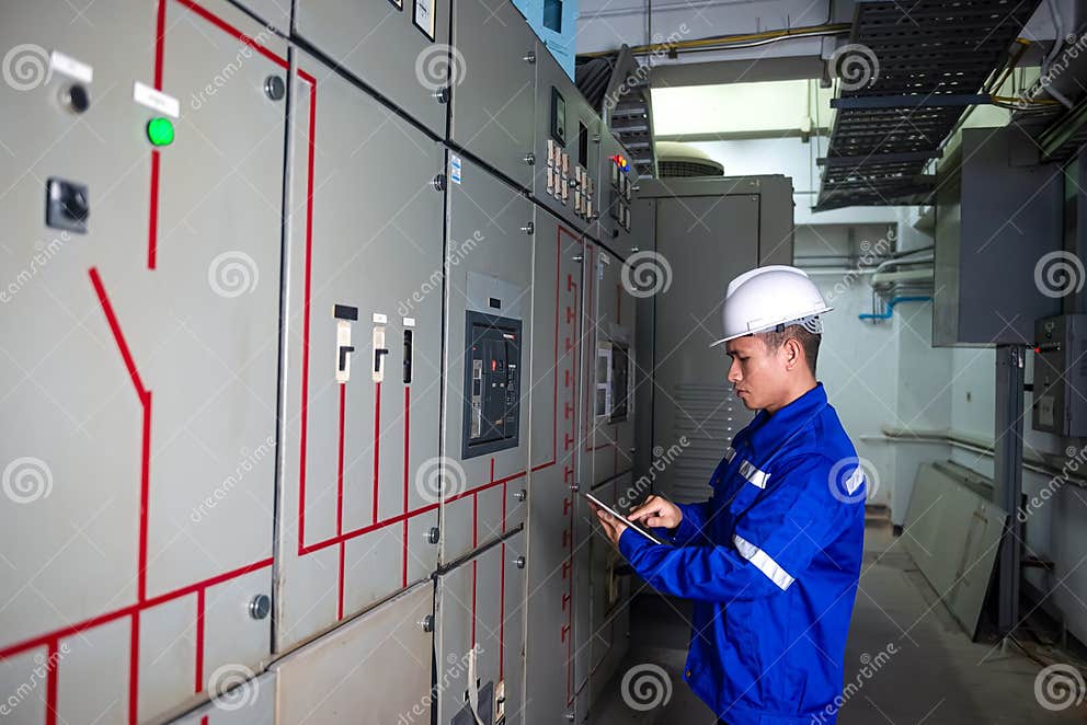 Electrical Engineer Check the Operation of the Main Electrical Control ...