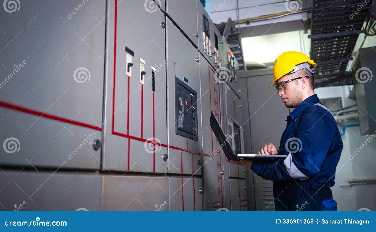 Electrical Engineer Check the Operation of the Main Electrical Control ...
