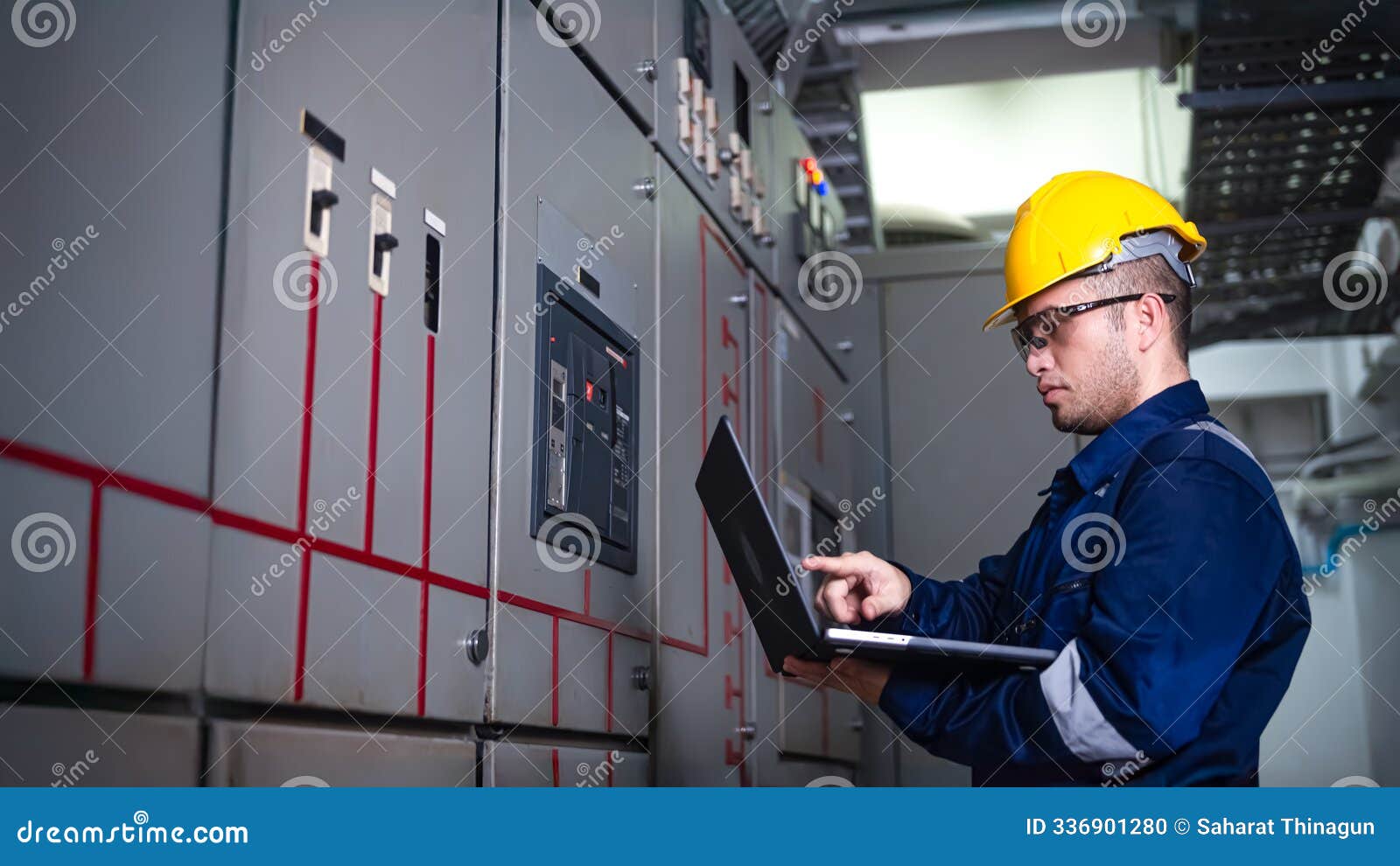 Electrical Engineer Check the Operation of the Main Electrical Control ...