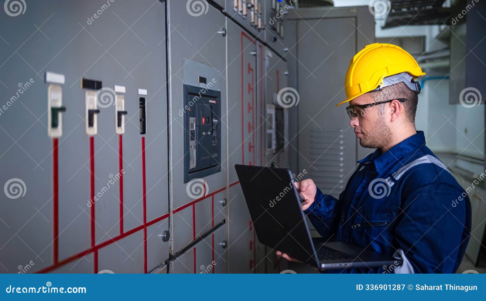 Electrical Engineer Check the Operation of the Main Electrical Control ...