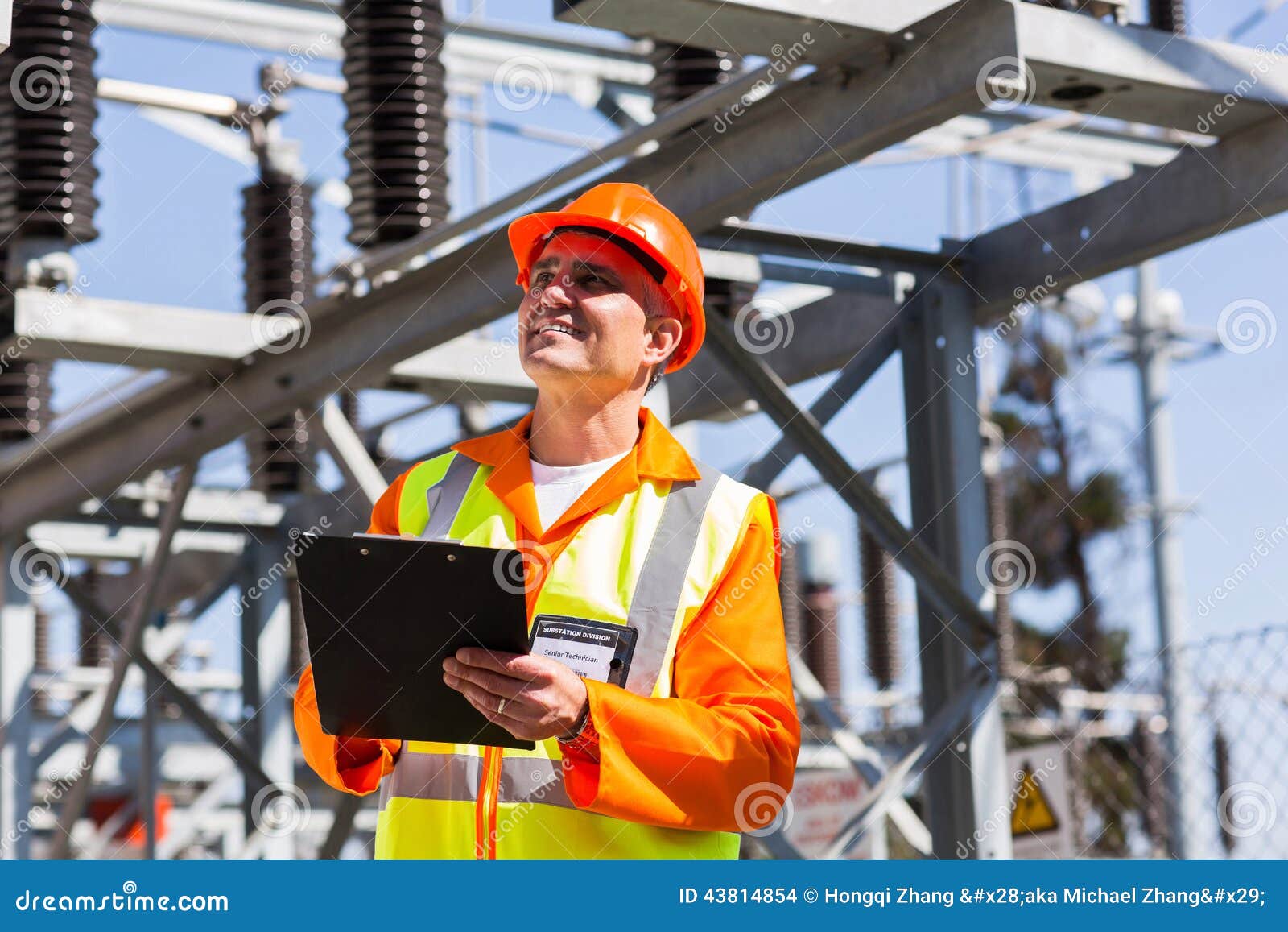 Electrical Engineer Clipboard Stock Photo - Image of engineer, hardhat ...