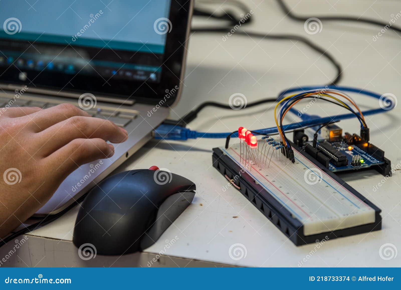 Electrical Engineer with Electrical Components Stock Photo - Image of ...