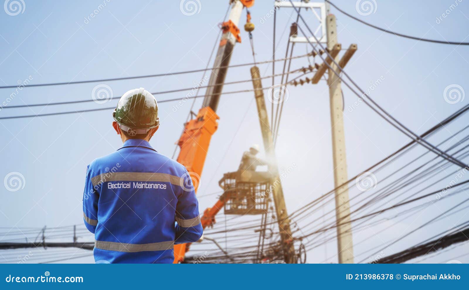 Electrical Engineer for Construction Supervision Stock Photo - Image of ...
