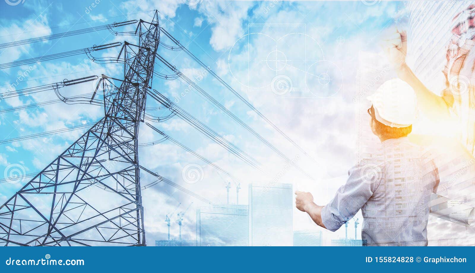 Electrical Engineer and Innovation Technology Concept. Stock Photo ...
