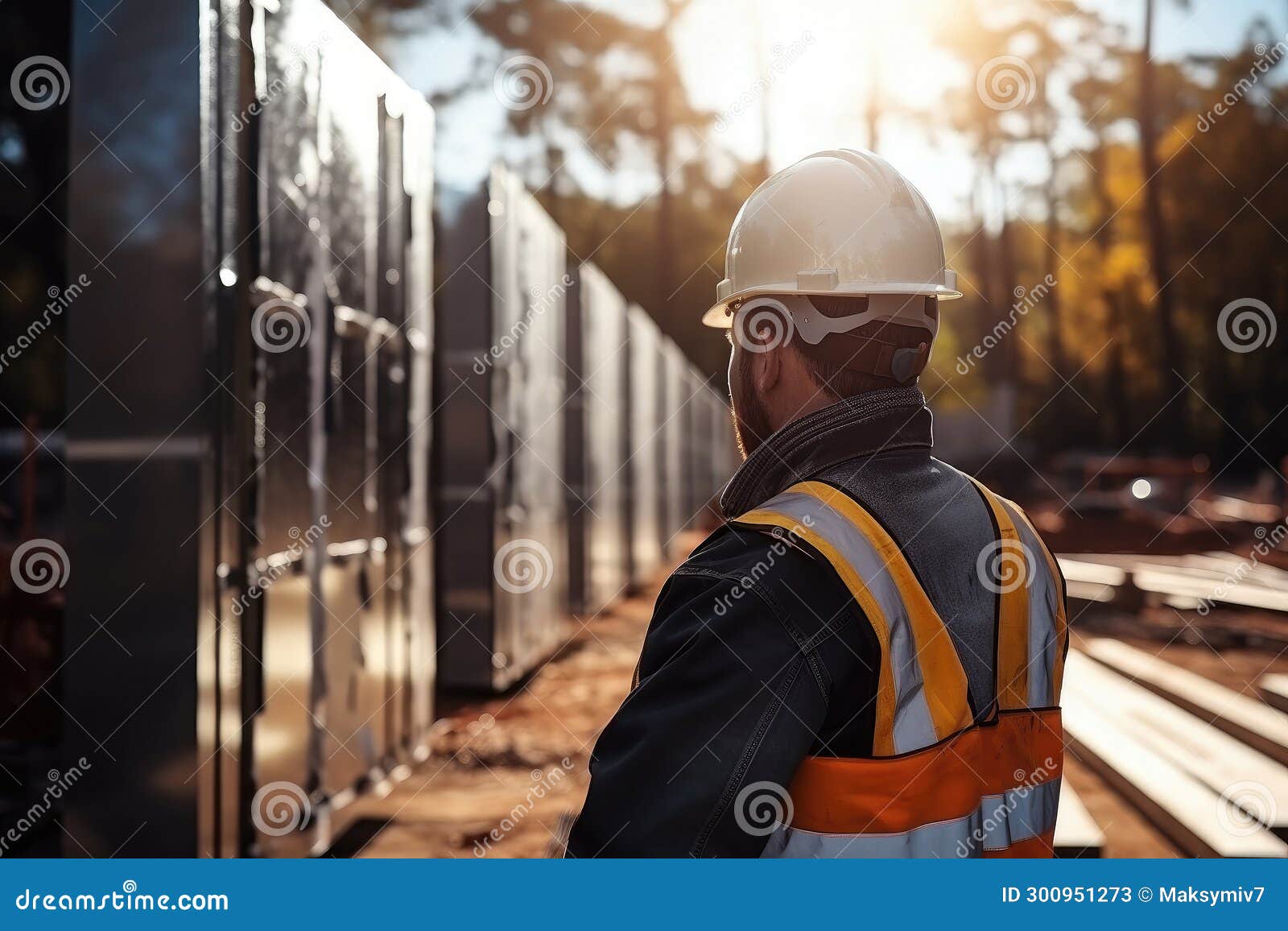 Electrical Engineer Man Checking Power Distribution Cabinet in the ...