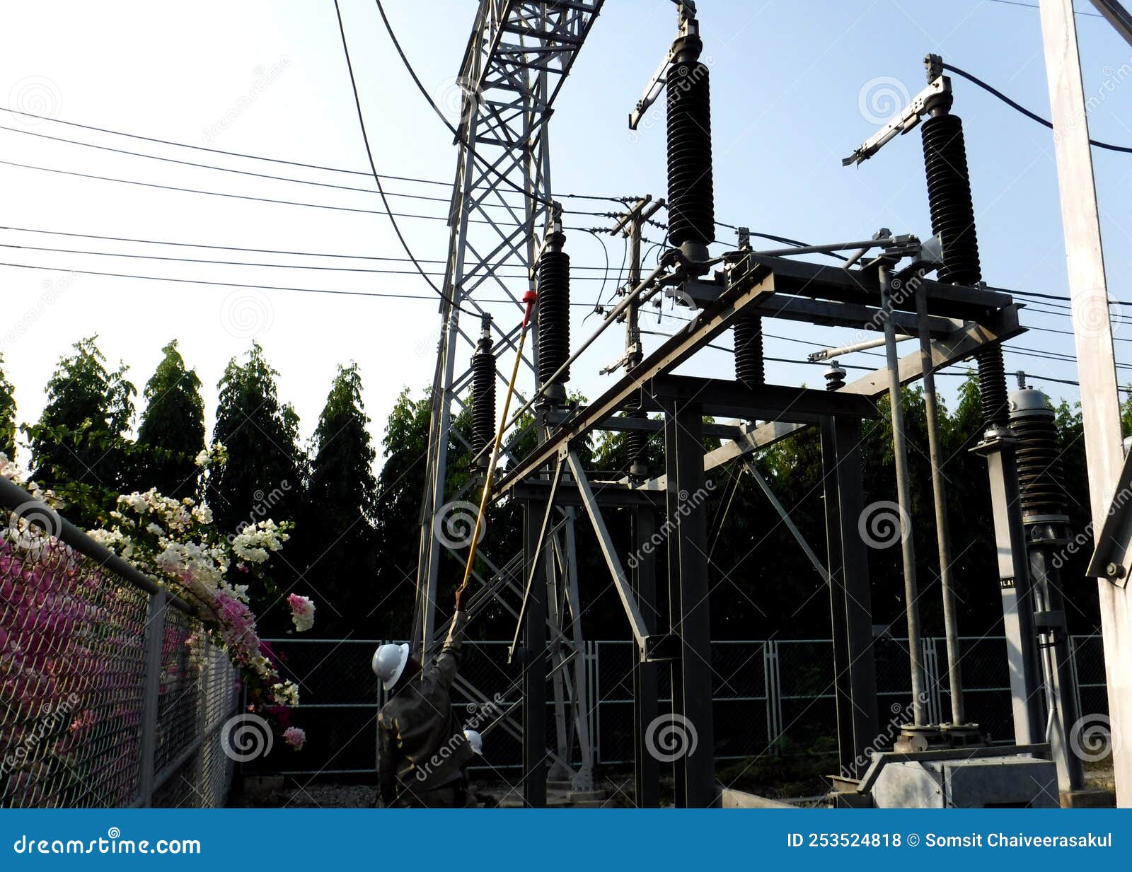 The Electrical 115kV Transformer Feeder Single-line Diagram On The ...