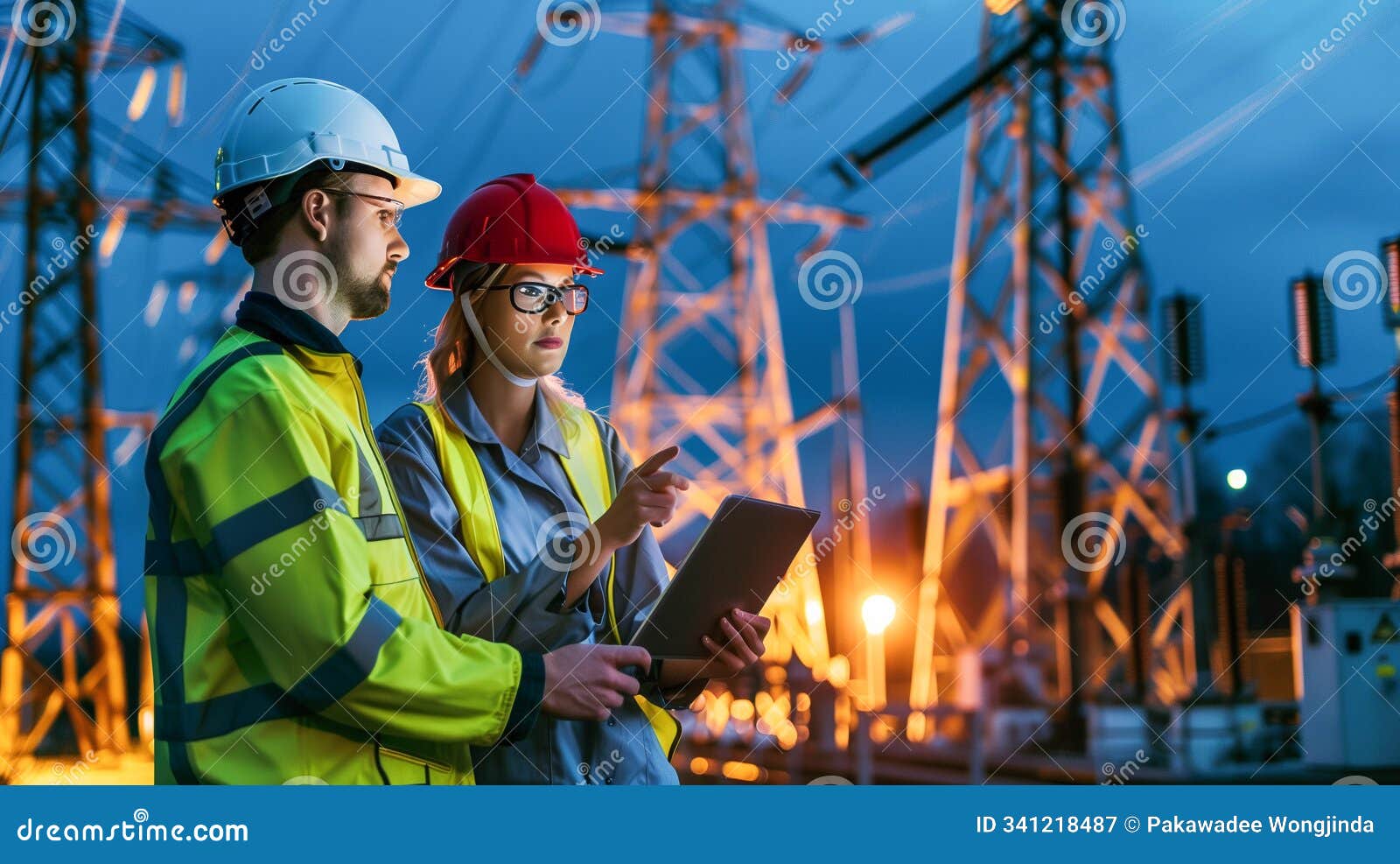 Electrical Engineer Using Notebook Computer To Plan Work Electrical ...