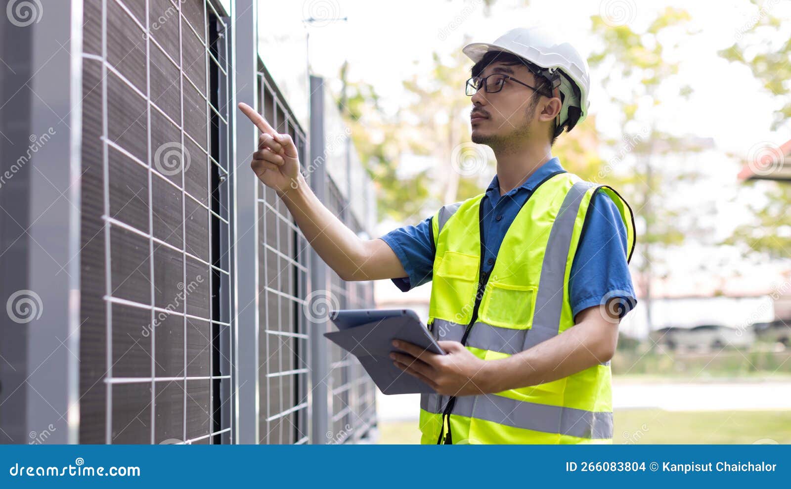 Electrical Engineer Working In Site. Electrical Engineer Man Checking ...