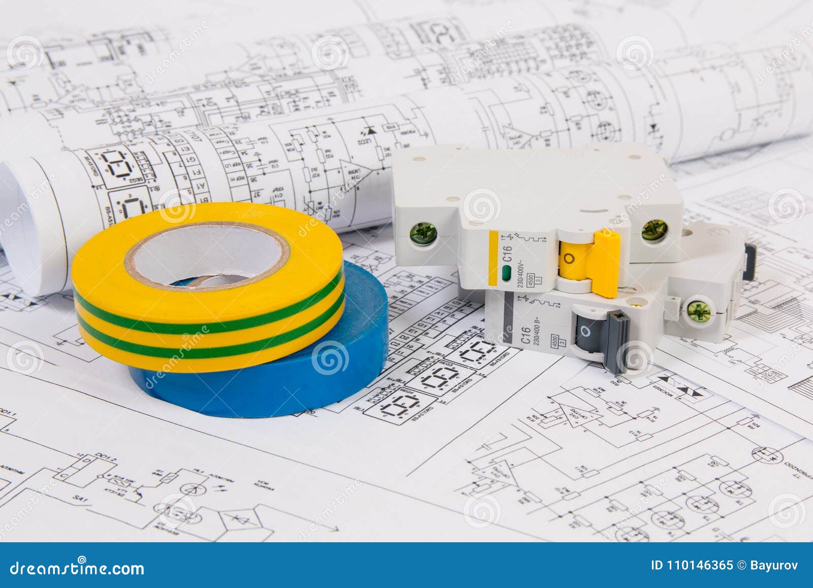 Electrical Engineering Drawings,electrical Modular Circuit Breaker and ...