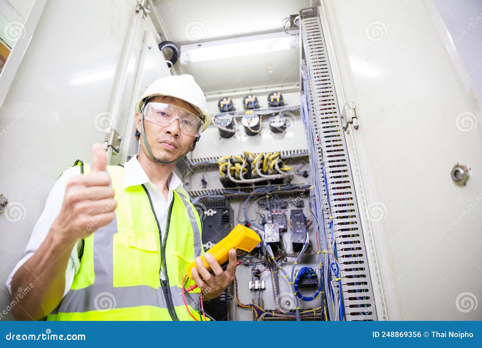 Electrical engineering stock photo. Image of commissioning - 248869356