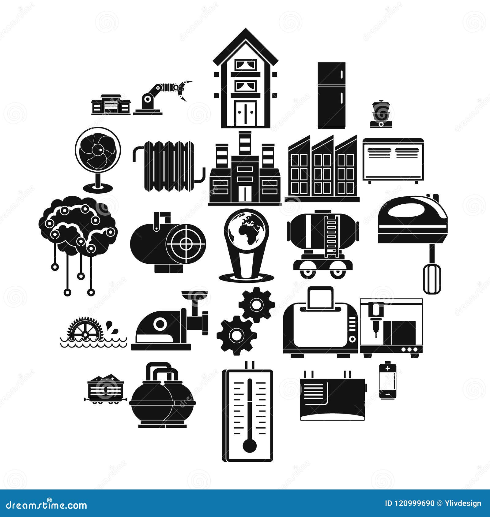 Electrical Engineering Icons Set, Simple Style Stock Vector ...