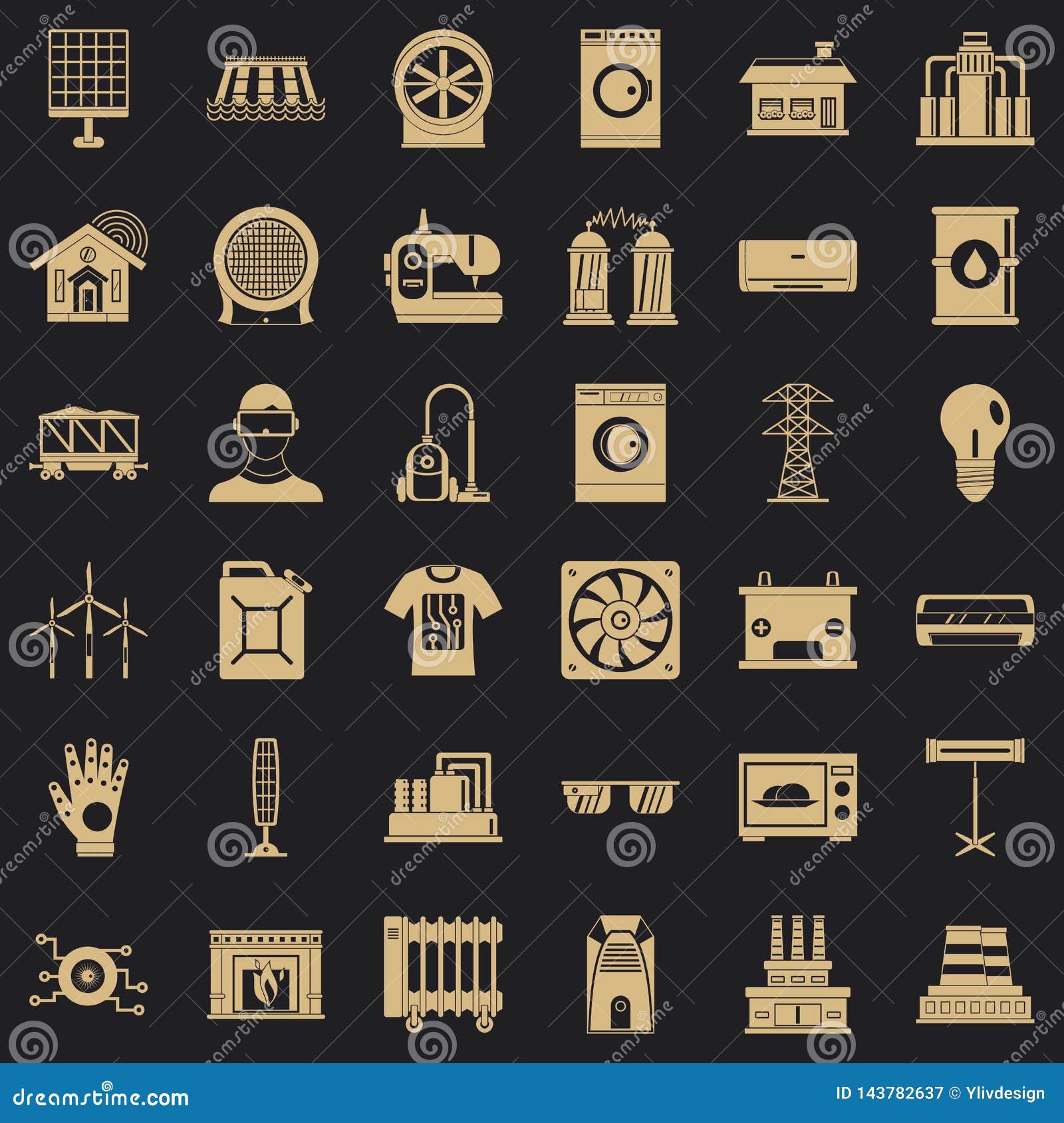 Electrical Engineering Icons Set, Simple Style Stock Vector ...