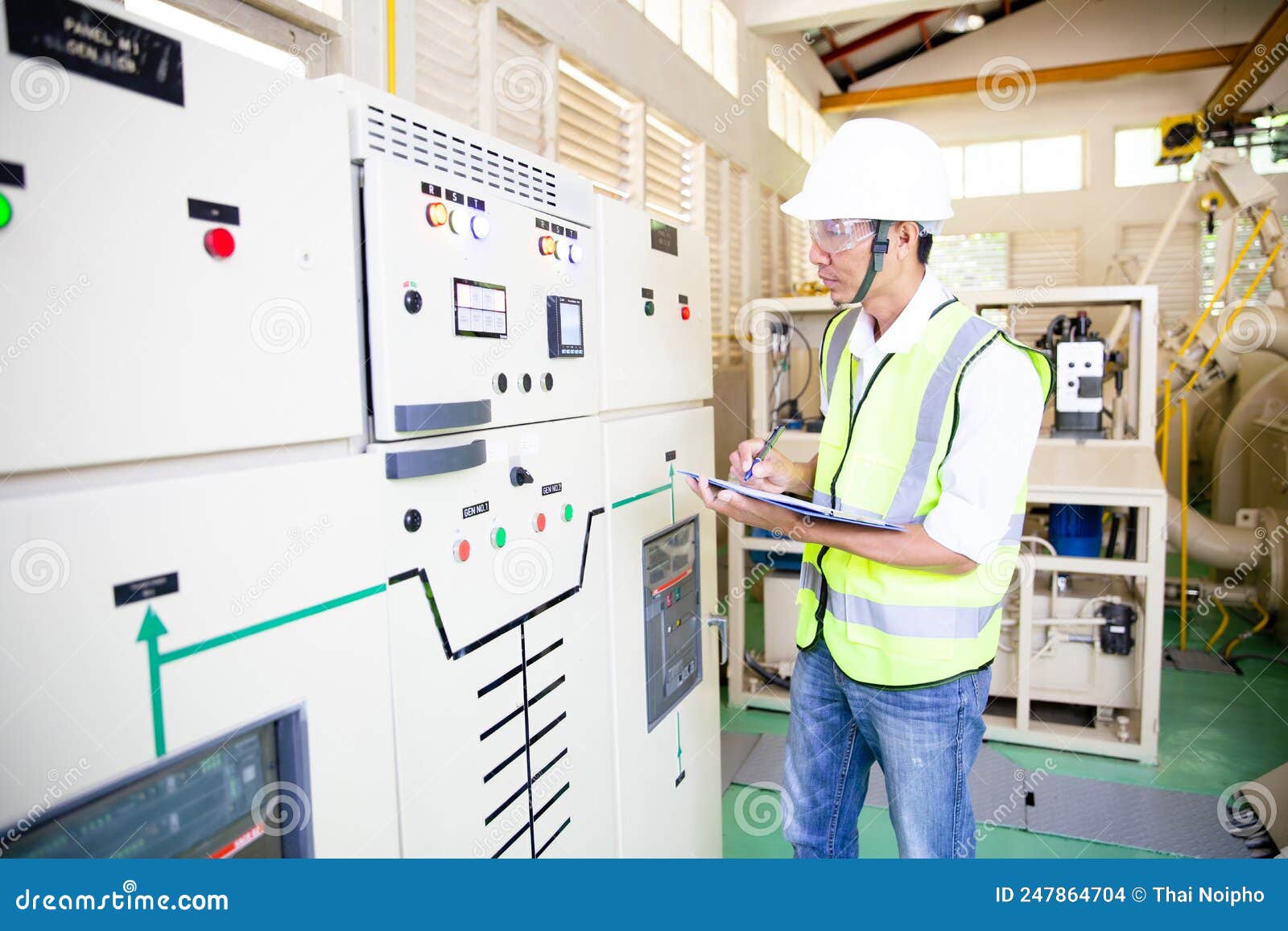Electrical engineering man stock photo. Image of industry - 247864704