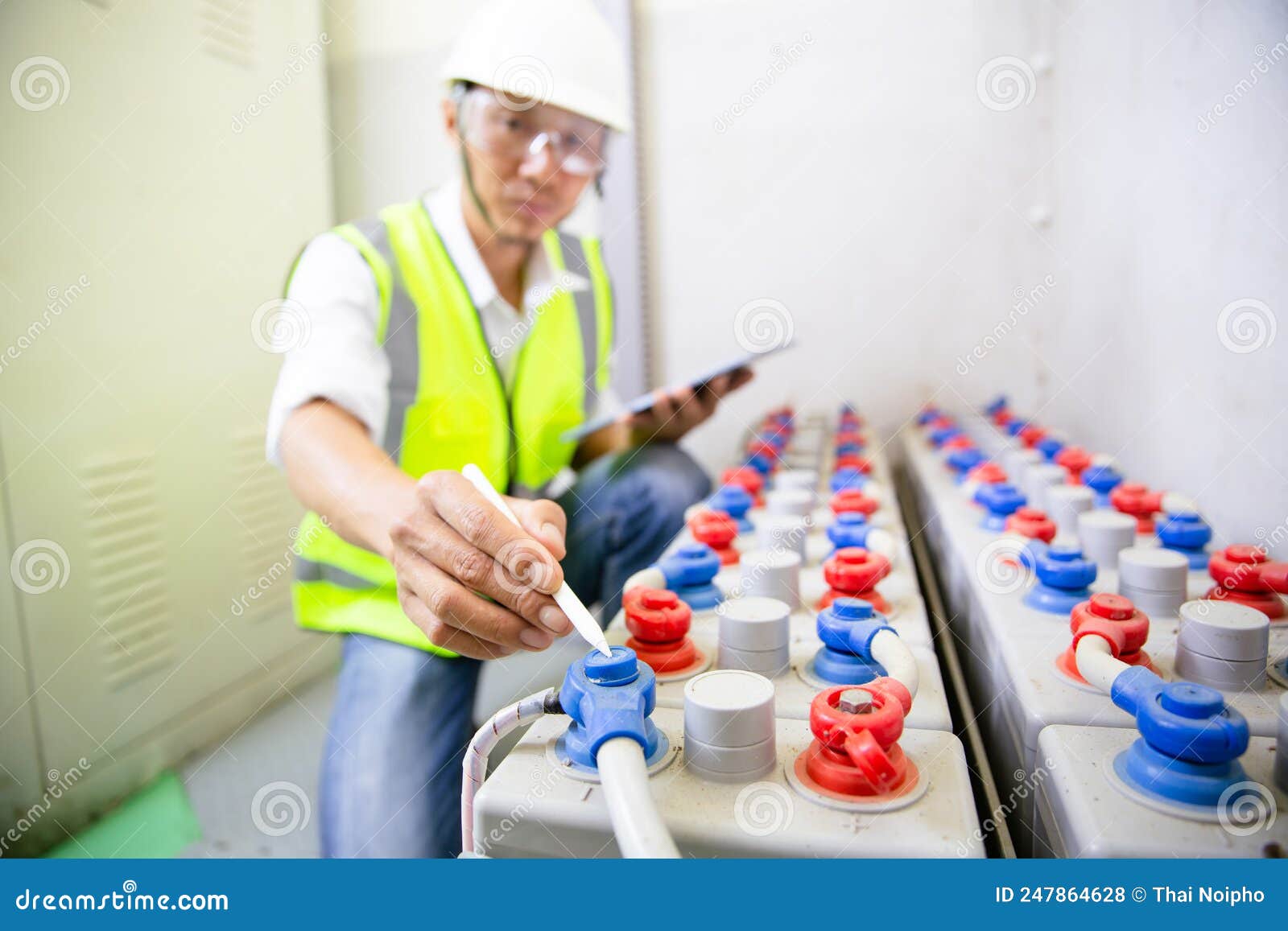 Electrical engineering man stock photo. Image of factory - 247864628