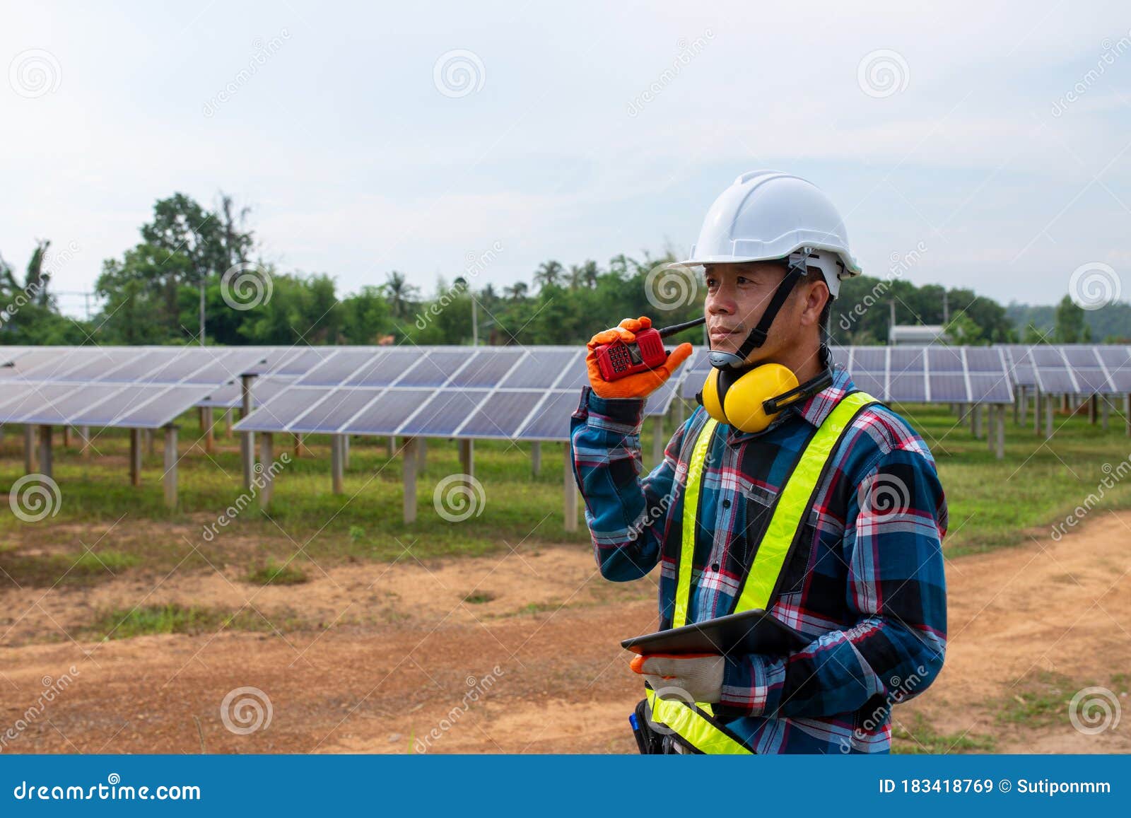 Electrical Engineers, Solar Power Operational Stock Image - Image of ...