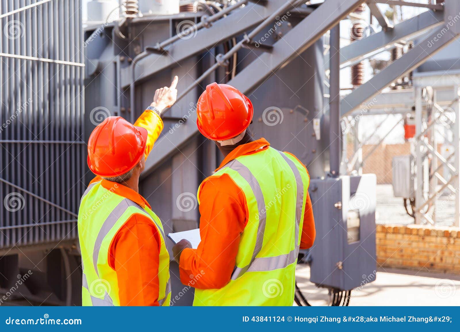 Electrical Engineers Substation Stock Photo - Image of engineer ...