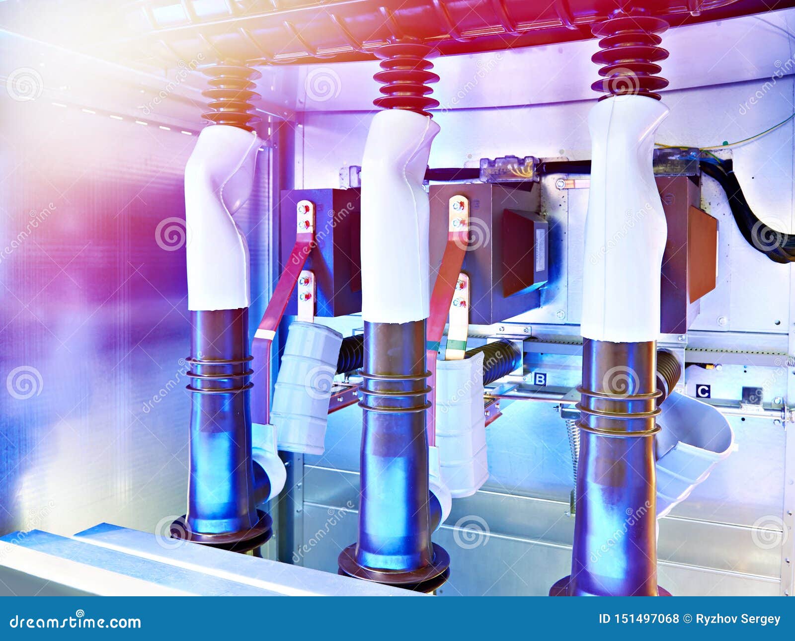 Electrical Equipment. Cell with Power Switch Stock Photo - Image of ...