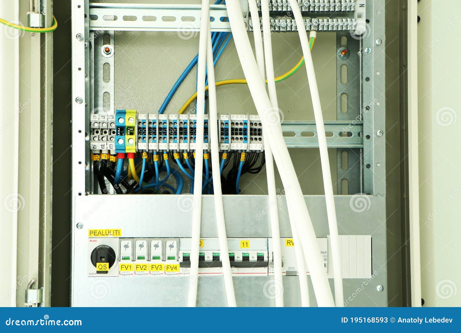 Electrical Equipment Control Panel Stock Image - Image of ...