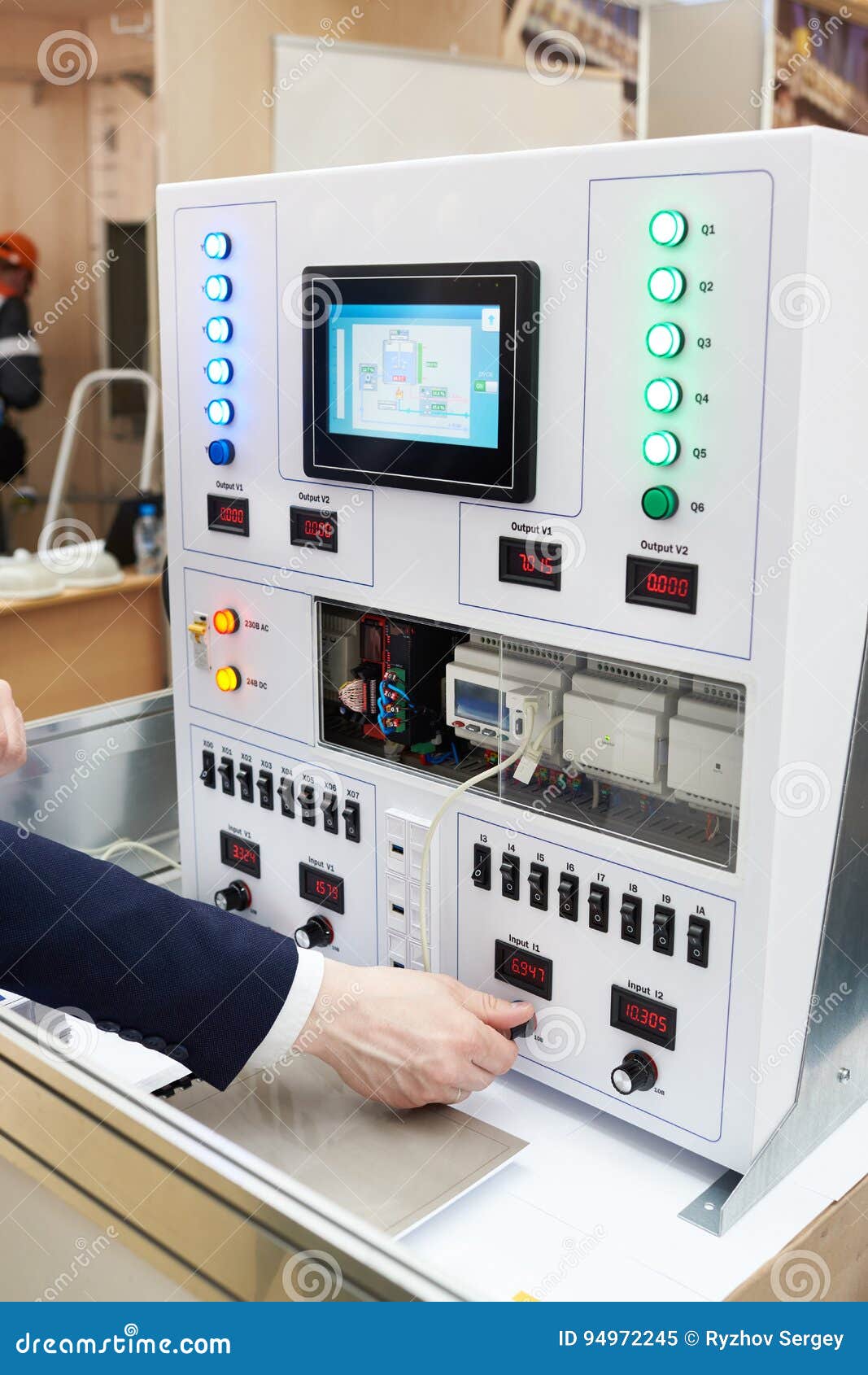 Electrical Equipment of Educational Laboratory Complex Stock Image ...