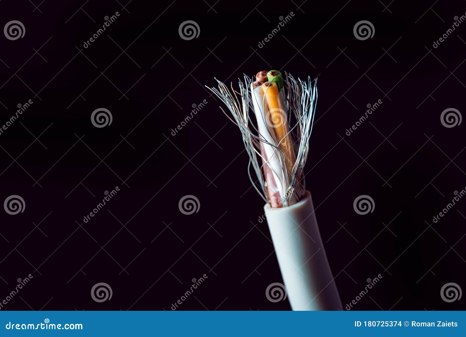 Electrical Equipment. Electricity Cable. Background and Texture. Stock ...