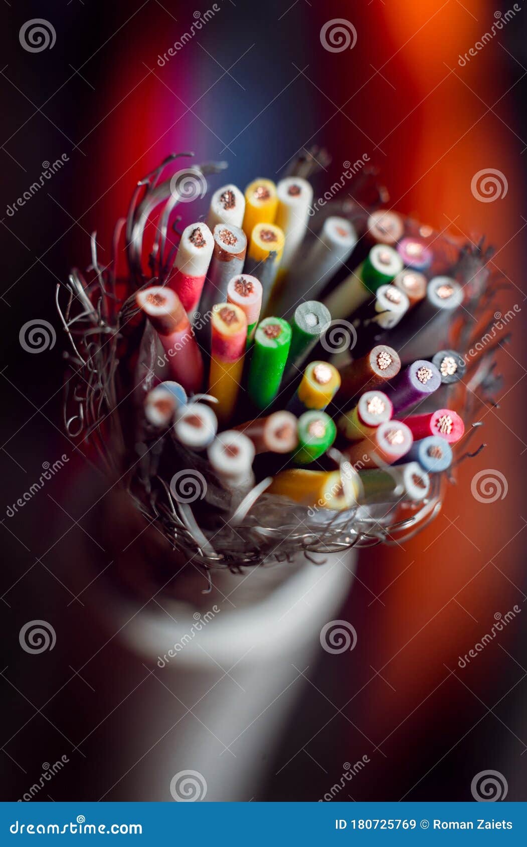 Electrical Equipment. Electricity Cable. Background and Texture. Stock ...