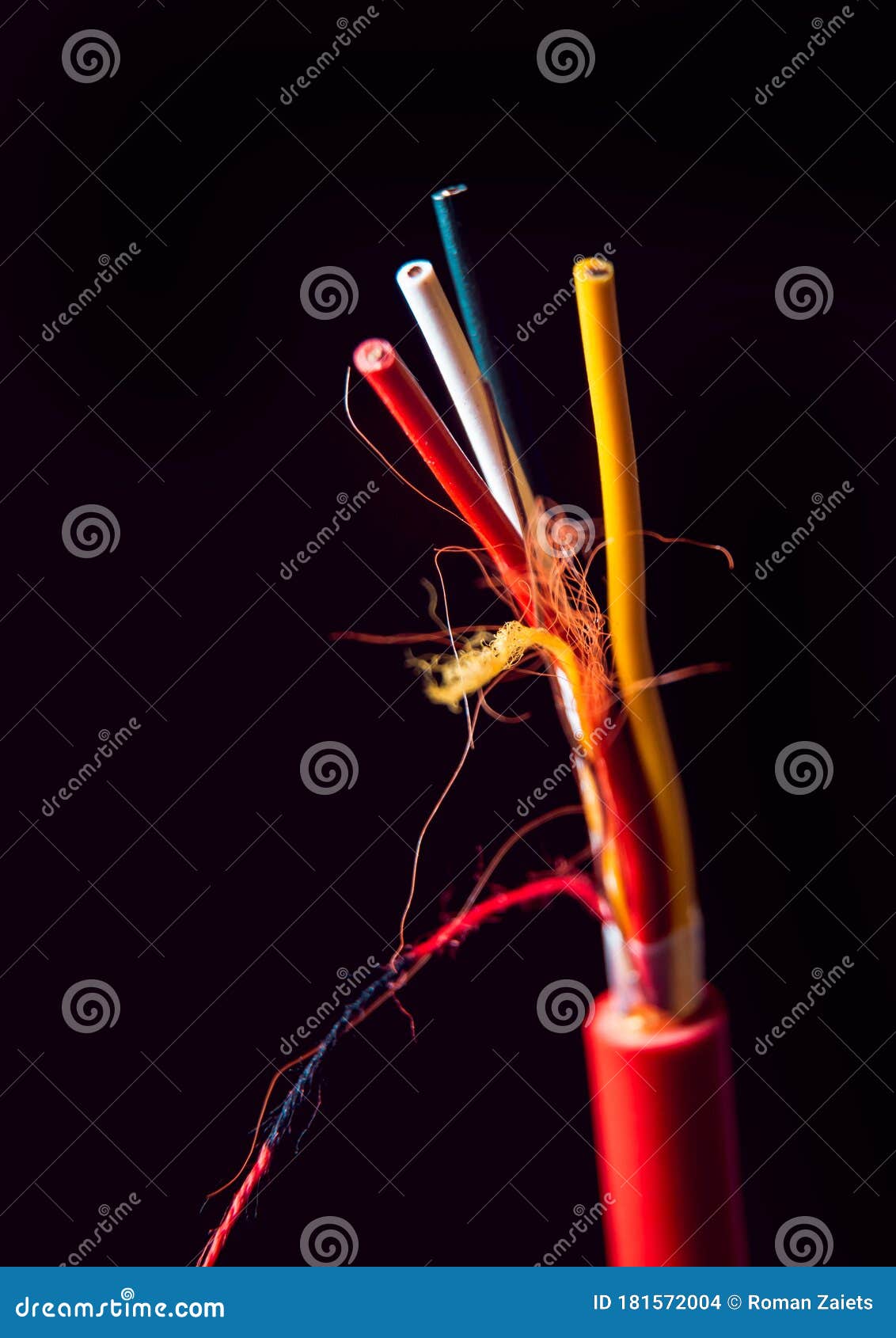 Electrical Equipment. Electricity Cable. Background and Texture. Stock ...