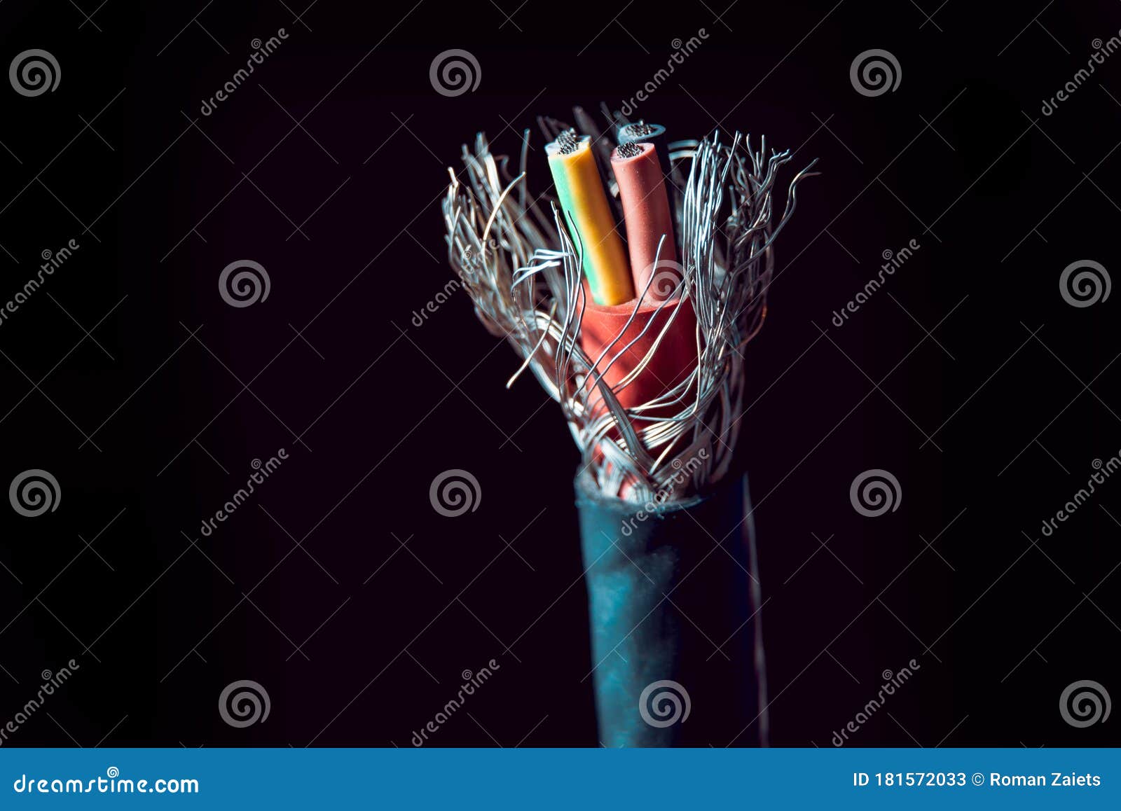Electrical Equipment. Electricity Cable. Background and Texture. Stock ...