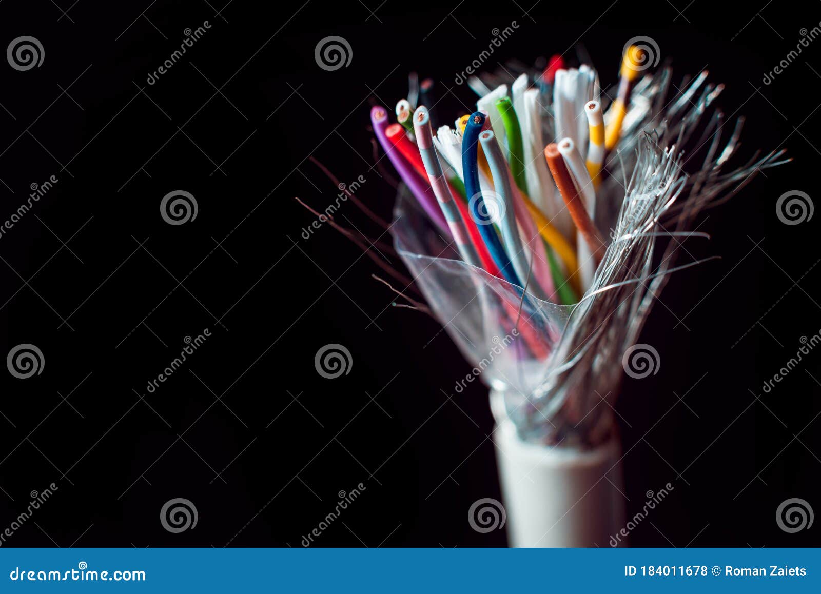 Electrical Equipment. Electricity Cable. Background and Texture. Stock ...