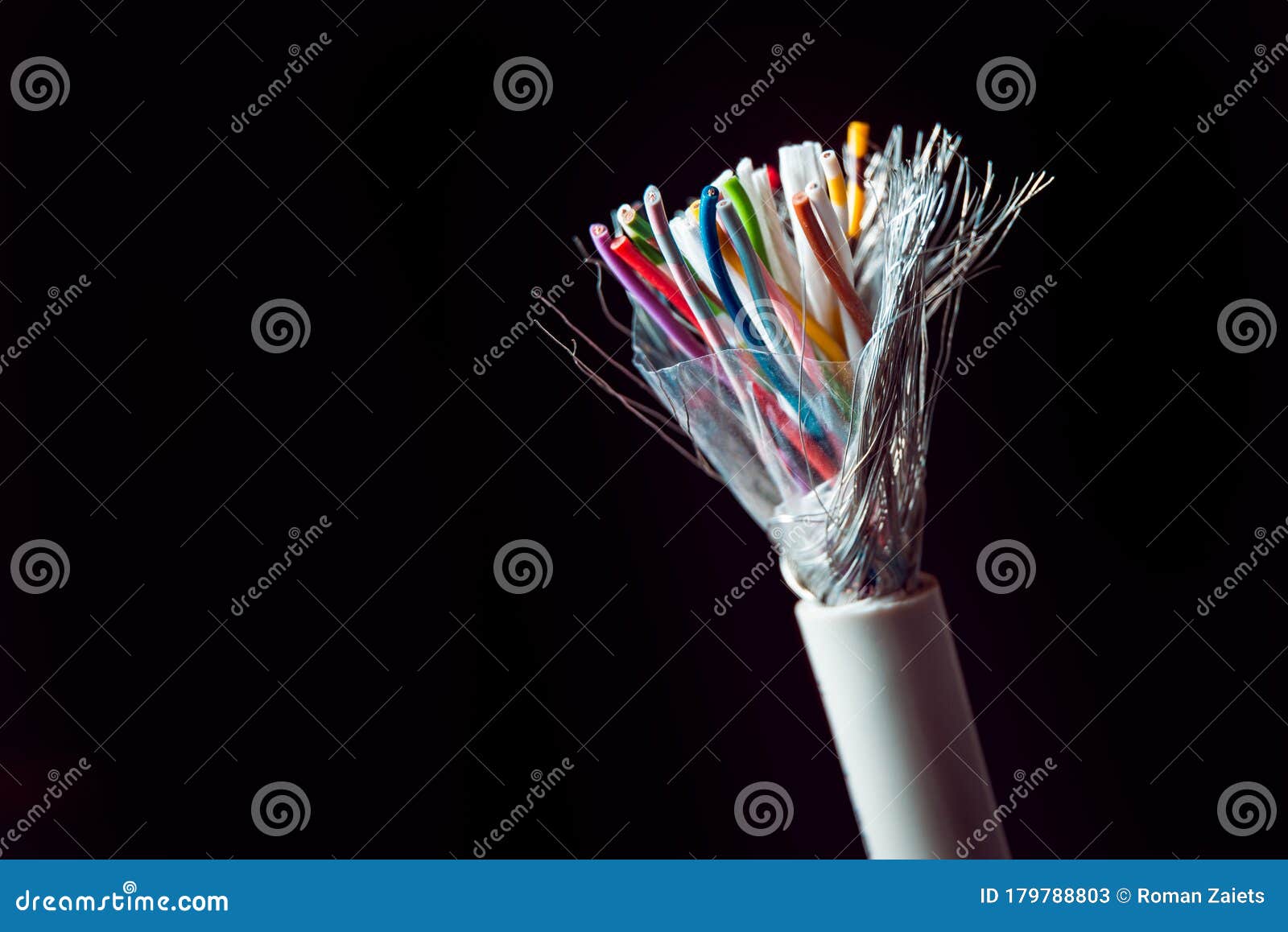 Electrical Equipment. Electricity Cable. Background and Texture. Stock ...