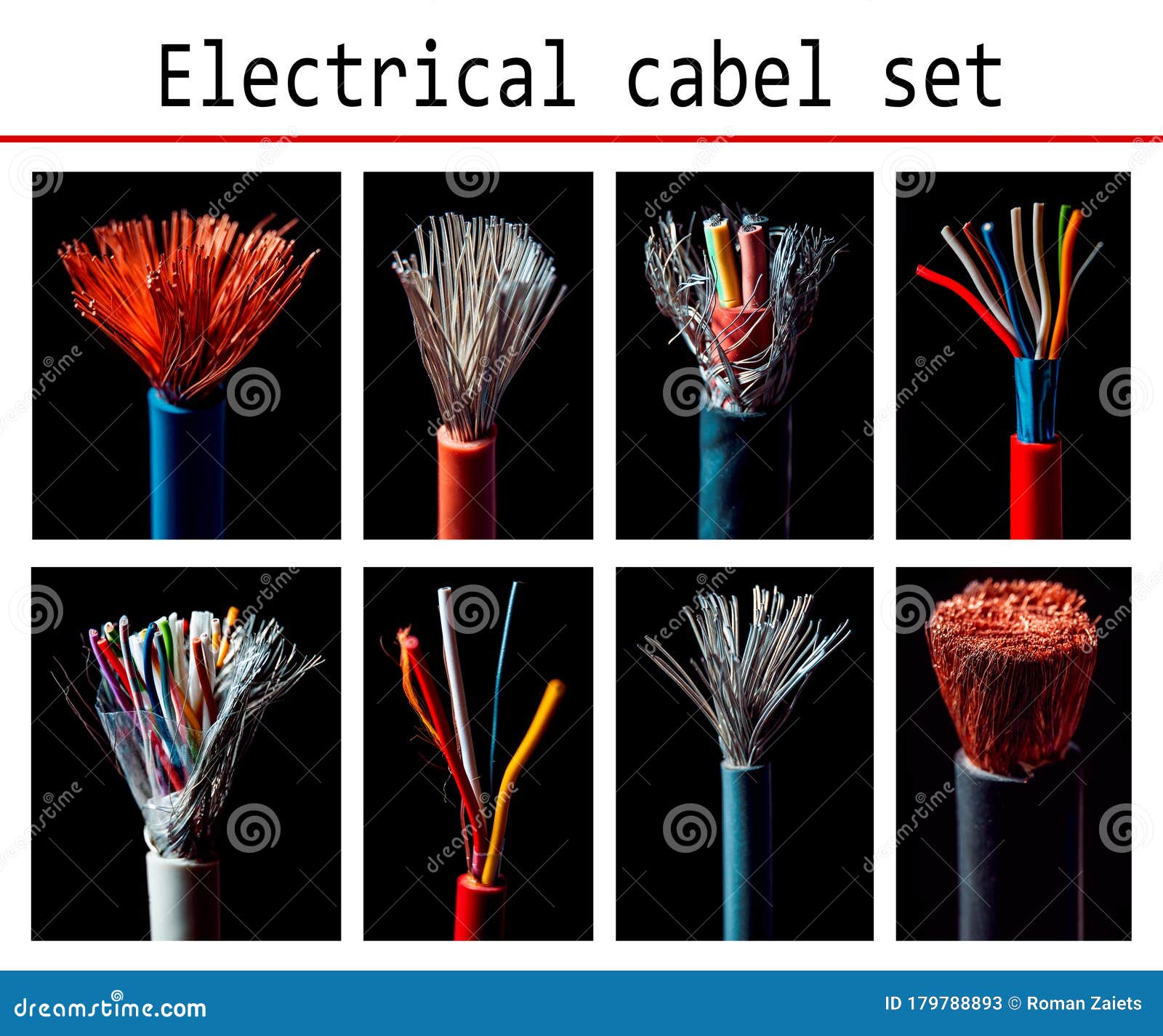 Electrical Equipment. Electricity Cable. Background and Texture. Stock ...