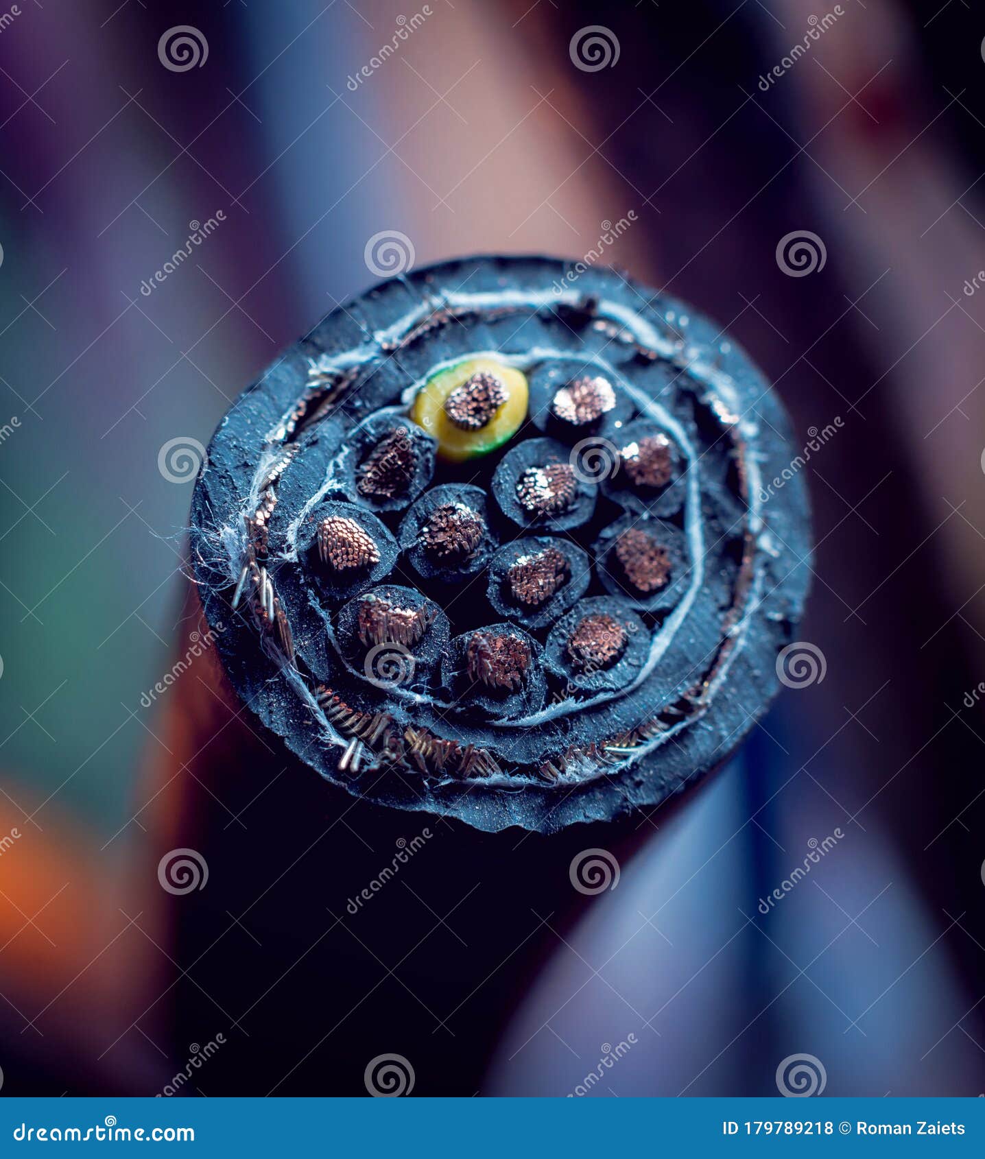 Electrical Equipment. Electricity Cable. Background and Texture. Stock ...