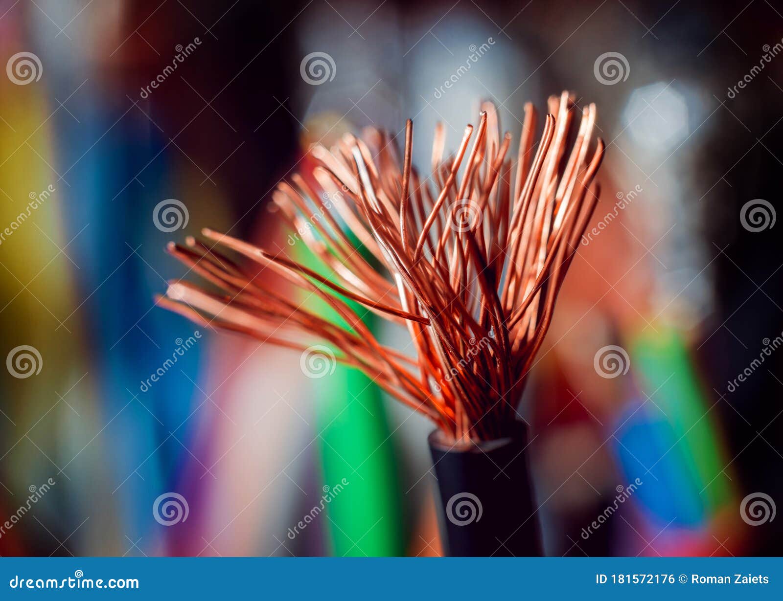 Electrical Equipment. Electricity Cable. Background and Texture. Stock ...