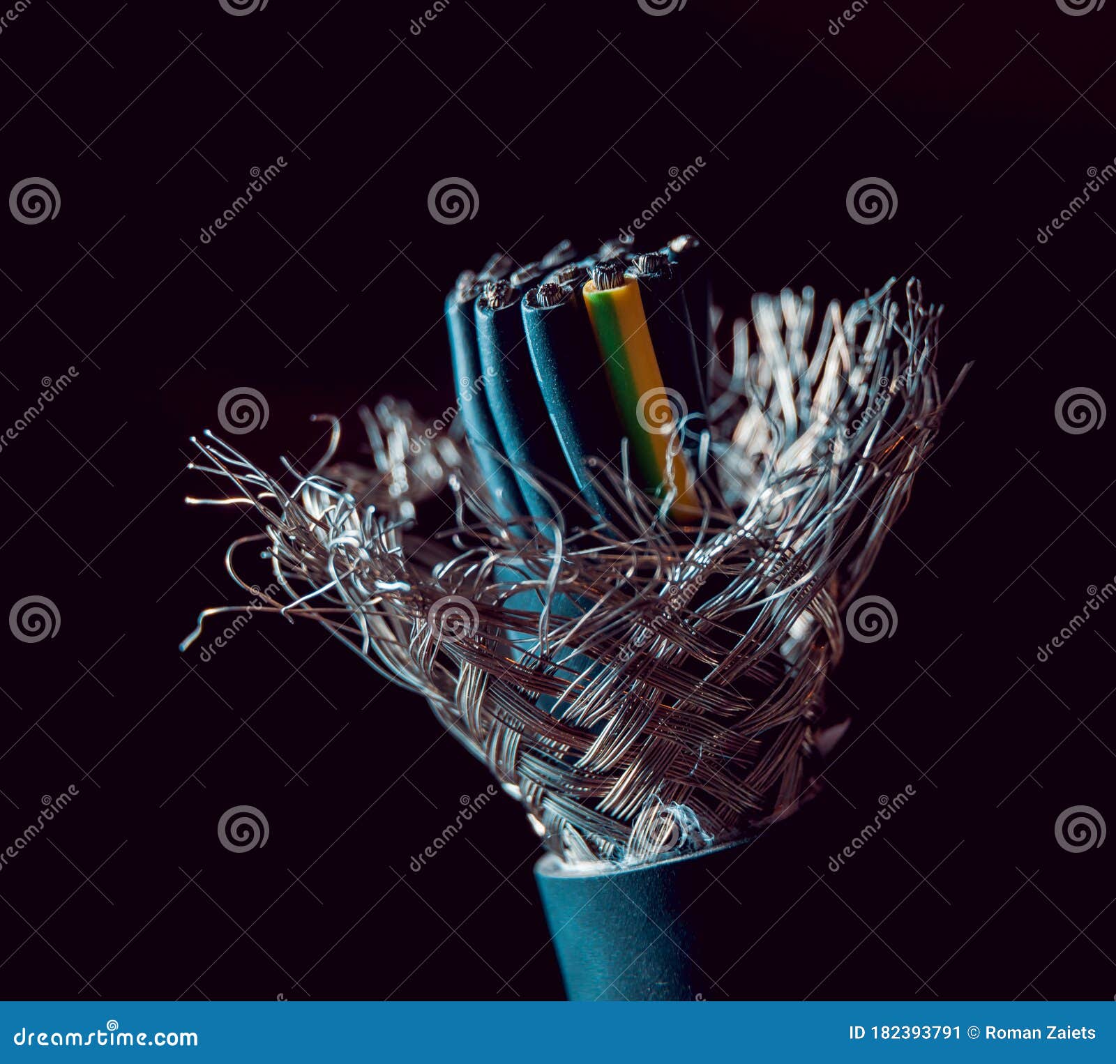 Electrical Equipment. Electricity Cable. Background and Texture. Stock ...